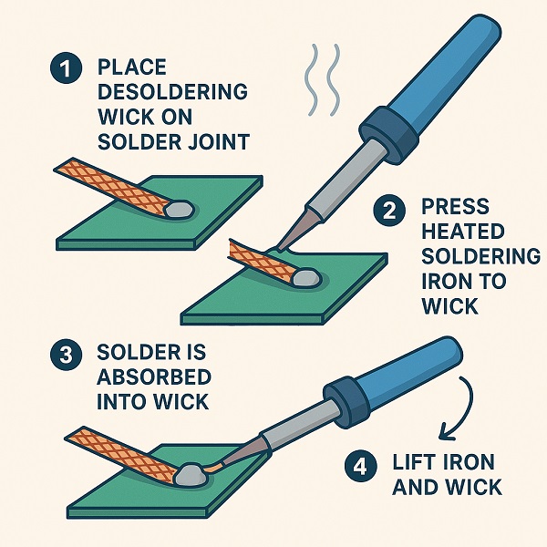 How to Desolder with Wick: Step-by-Step Guide - blog - Onzuu