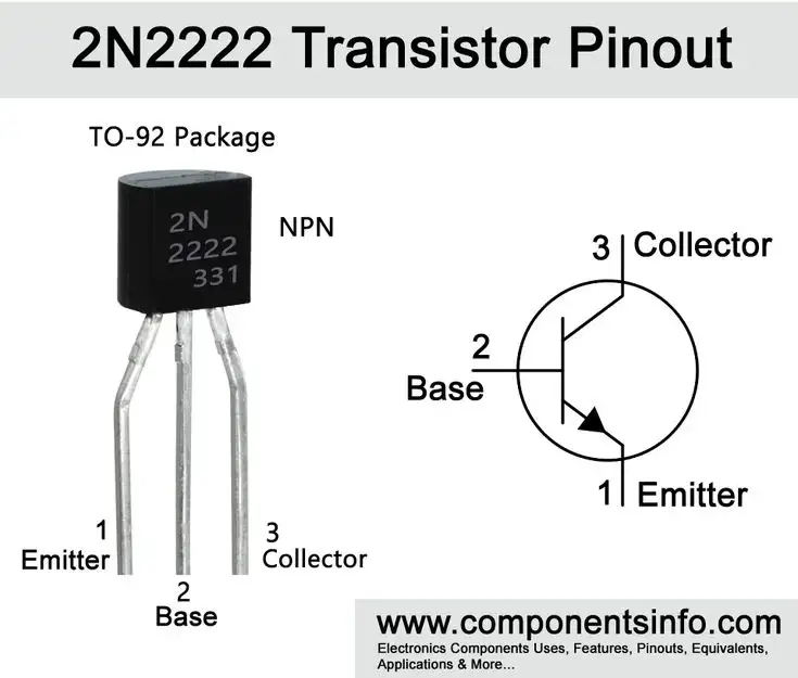 2N2222A Transistor Overview: Pinout, Specs, Applications & Models ...