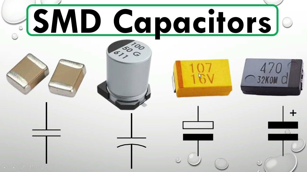 16V 1mf (1000µF) SMD 4x5.4mm Electrolytic Capacitor KiCad | Footprint ...