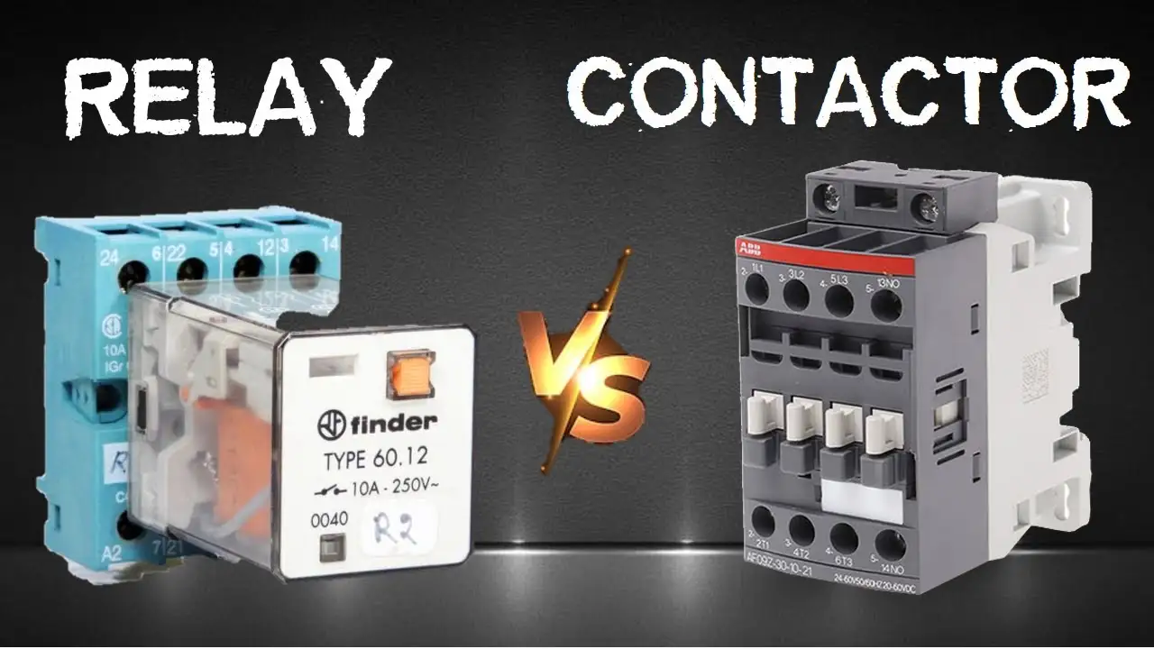 What is the difference between a relay and a contactor?
