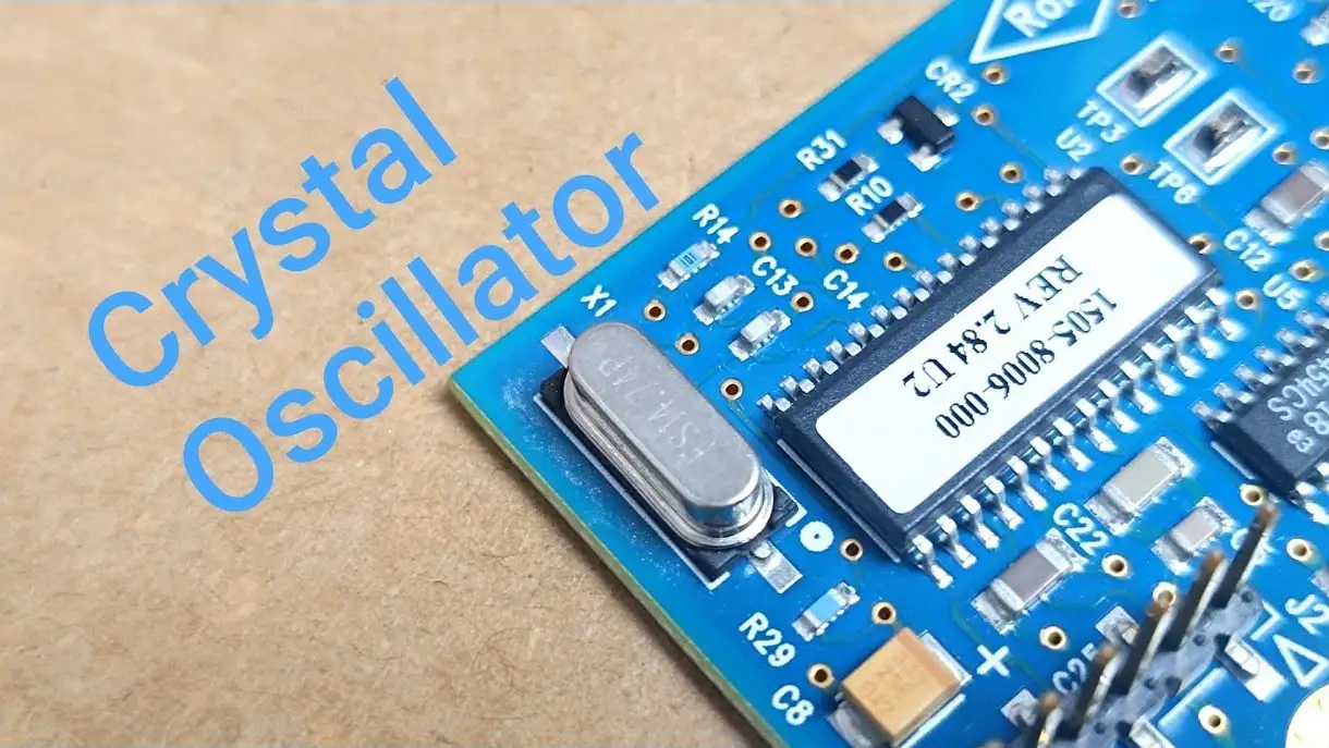 Why should the crystal oscillator not be placed at the edge of the PCB?