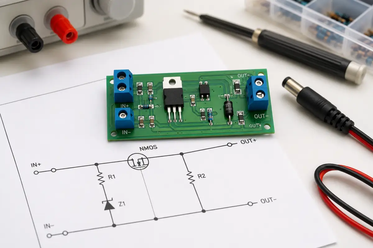 How to Design Reverse Polarity Protection with an NMOS? - blog - Onzuu